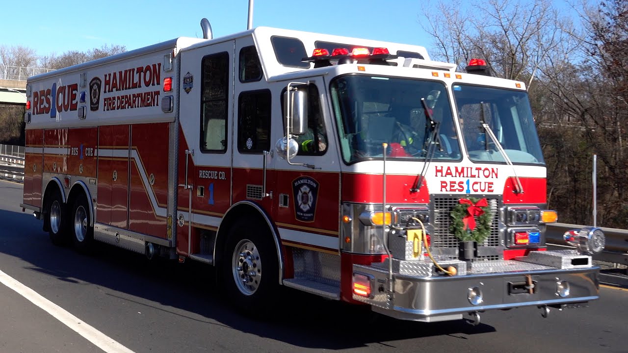 Hamilton Fire Department Rescue 10-1 Responding - YouTube