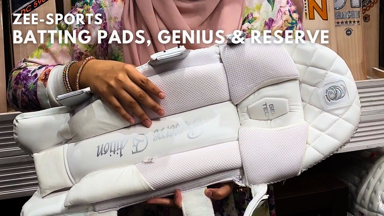 Zee Sports Batting Pads Reserve Edition & Tribute Genius - YouTube