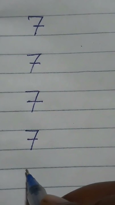 How To Write 7 - Youtube