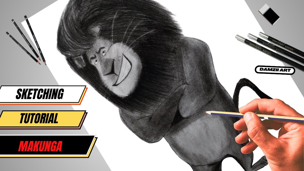 Sketching Makunga from Madagascar | The Art of Intrigue | Step by step ...