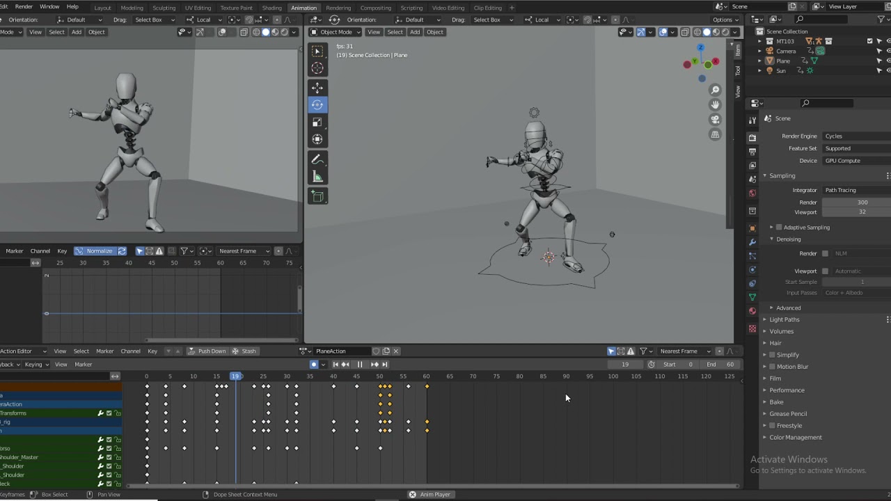 Blender Robot Punch Animation - YouTube
