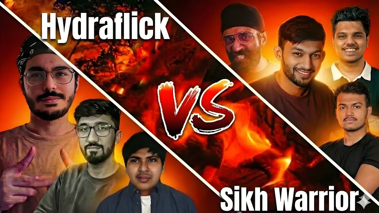 VALORANT STREAMER SHOWDOWN | TEAM @sikhwarrior V/S TEAM@HydraFlick ...