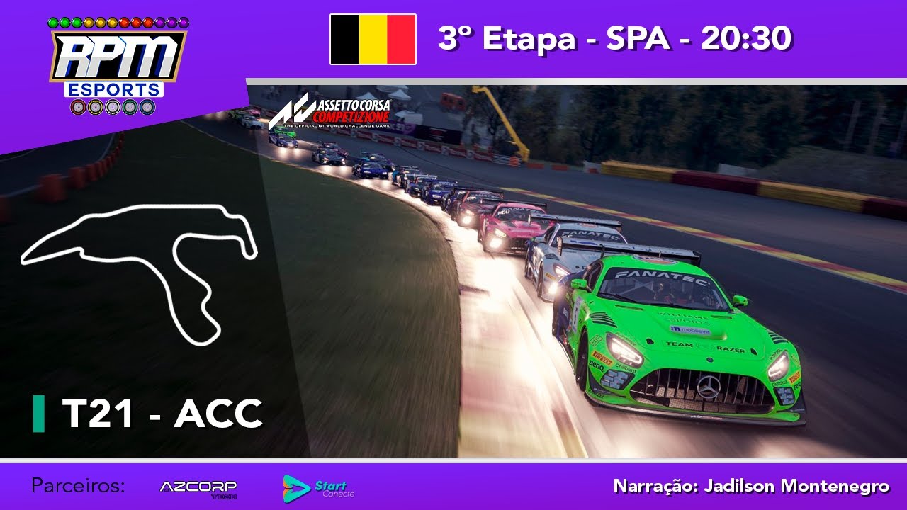 GT3 VIRTUAL - GRID EVOLUTION - ETAPA 03 - SPA - ASSETTO CORSA ...