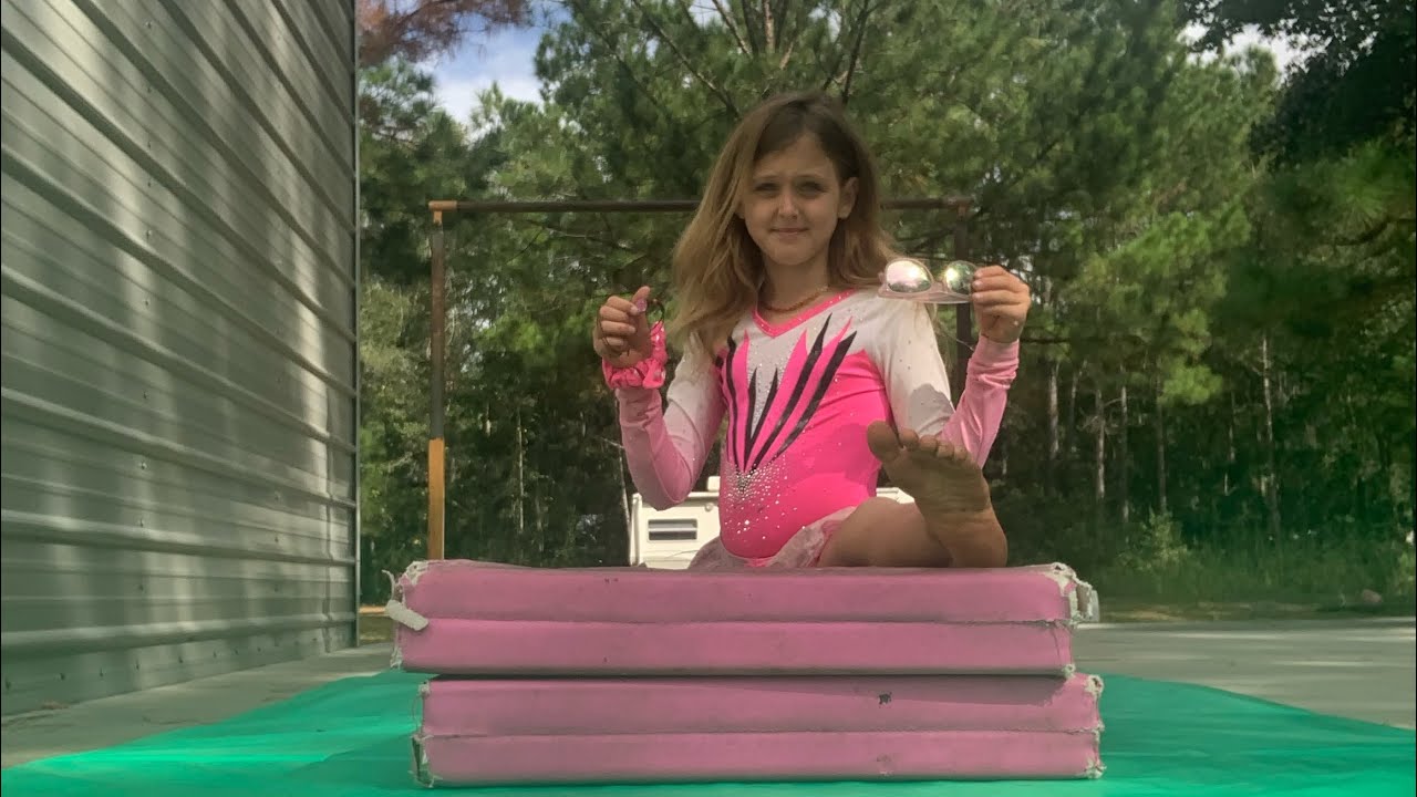 Gymnastics with pink stuff - YouTube