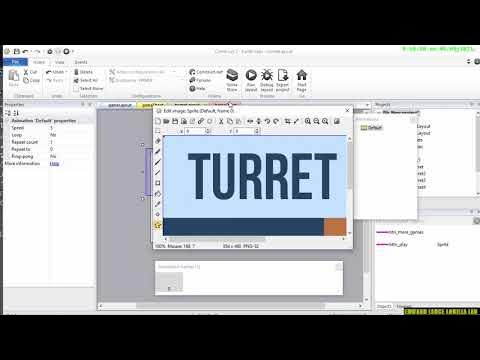 【Construct 2】export art turret based avoid game - YouTube