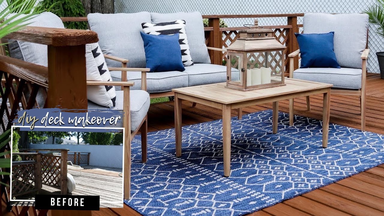 Easy DIY Deck & Backyard Makeover (In ONE Weekend)! - YouTube