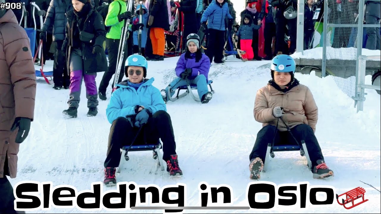 Sledding in Oslo 🛷 ️. - YouTube