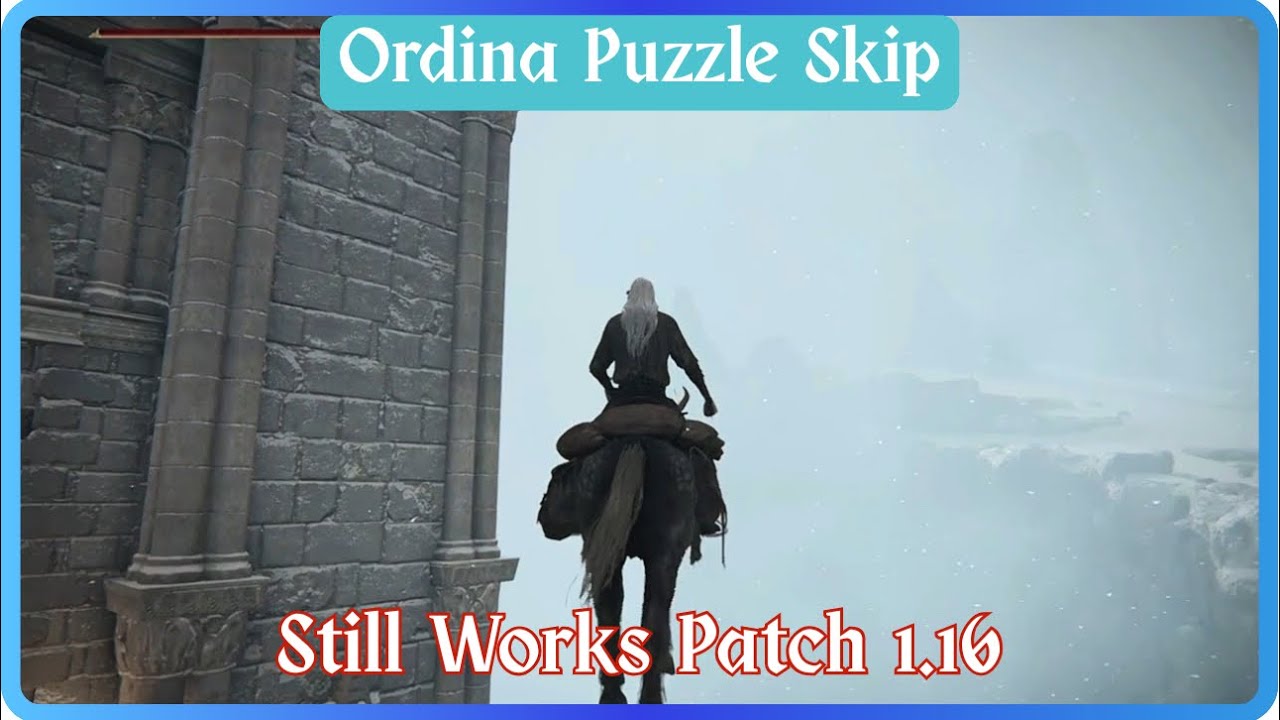 How to do the Ordina Puzzle Skip - Still Works Patch 1.16 | Elden Ring - YouTube