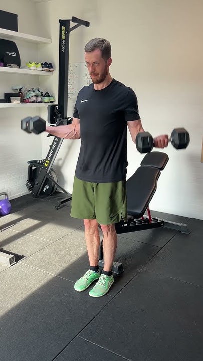 Standing zottman curl, with dumbbells - [Biceps Exercise] - YouTube