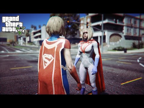 GTA 5 - Supergirl VS Power Girl
