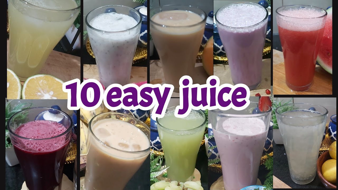 10 Easy Summer special juices🍹part-1|கோடை கால ஜூஸ்|juice recipe|10types ...