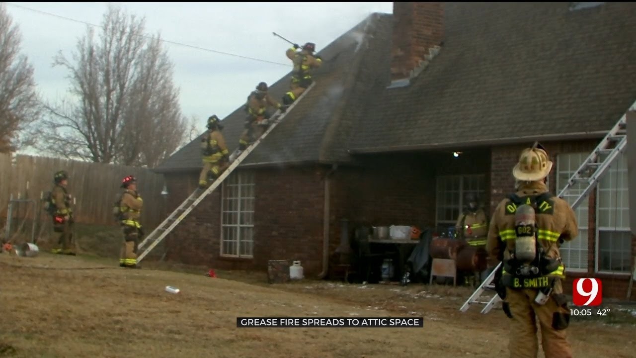Grease Fire Burns NE Oklahoma City Home On Christmas Day - YouTube