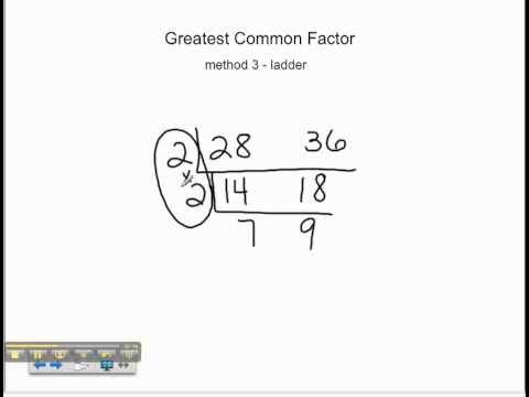 3 Methods for Greatest Common Factor - YouTube