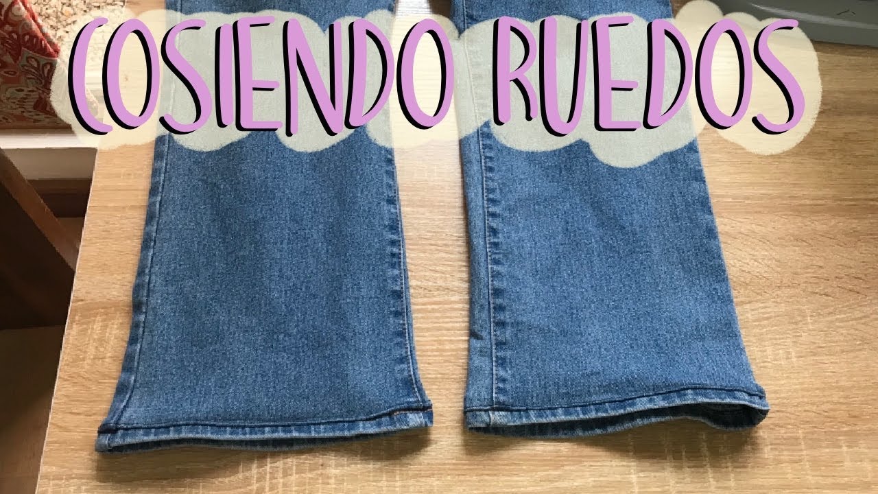 Cómo crear ruedos para pantalón. - YouTube