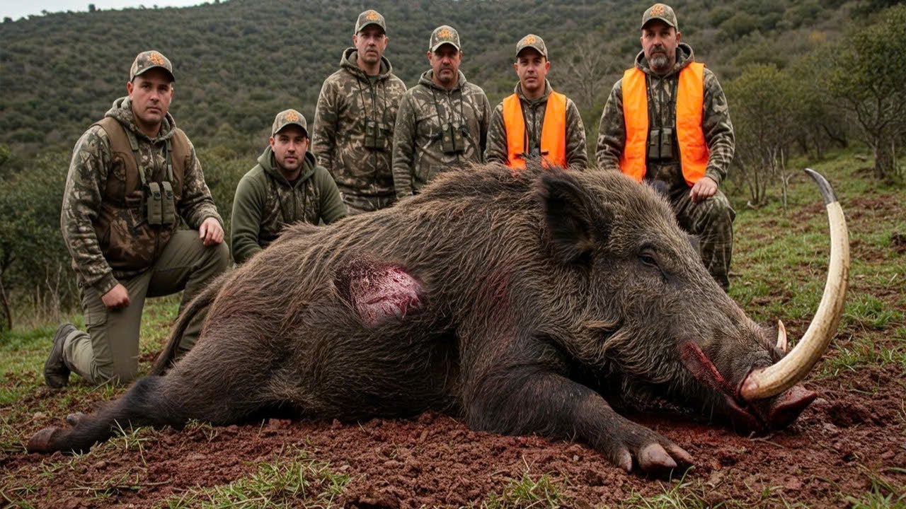 Battle with GIANT BEAST - Epic Huge Strong Boar Hunts, Farmers Respond ...