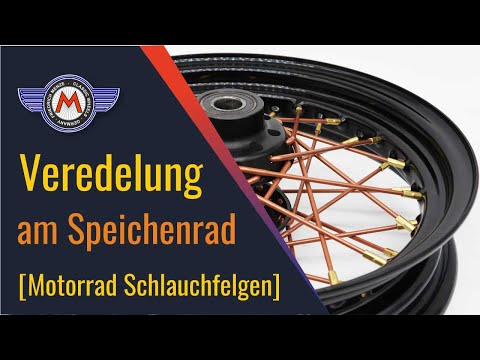 Speichenrad Veredelung | mittig gepunzte Schlauchfelgen