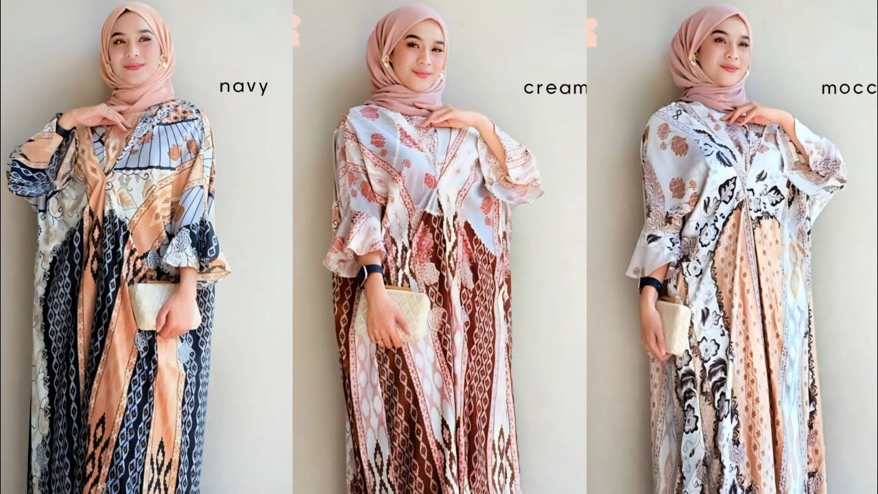 Model midi dress premium (kancing depan) terbaru dan termurah - YouTube