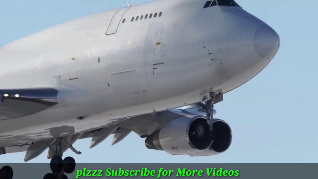 Boeing 747` s in the SNOW - Boeing 747 Departures and Landings - YouTube