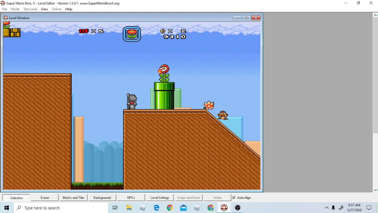 Super Mario Bros. X (SMBX) - Custom Level - First Level - YouTube