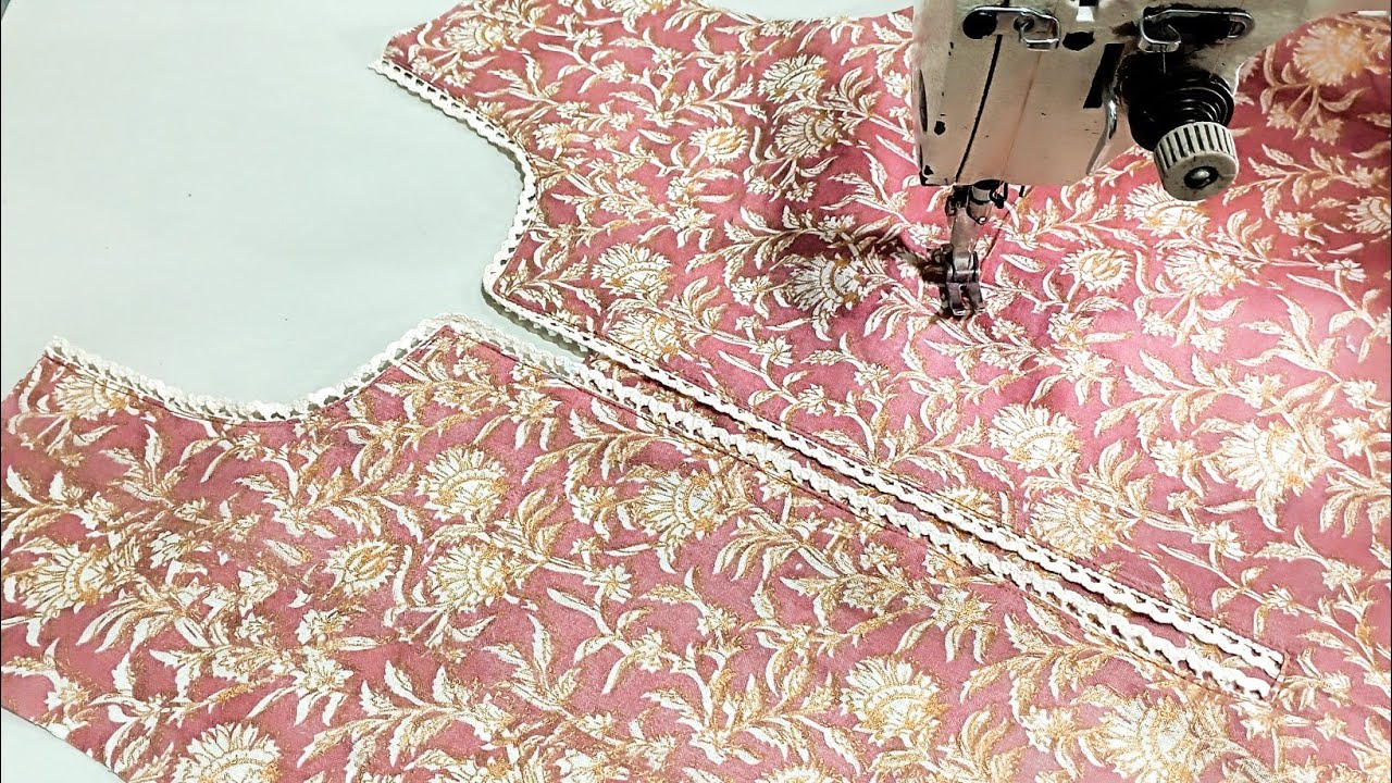 কামিজের গলার ডিজাইন কাটিং ও সেলাই🥰 jamar gal design setting # ...