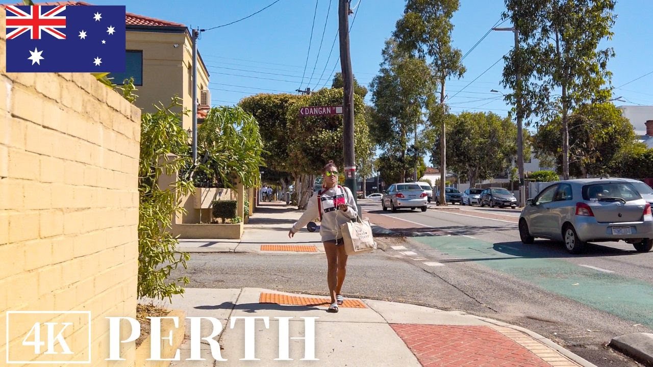 A quiet residential area in Perth morning walking tour 4K - YouTube