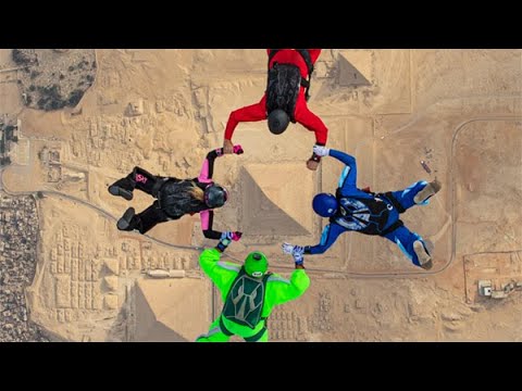 Skydiving over the pyramids! Nov 2020 - YouTube