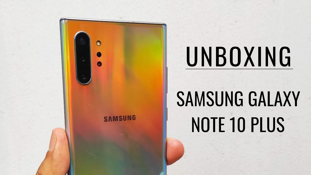 UNBOXING SAMSUNG GALAXY NOTE 10+!!! ¿Auriculares AKG USB-C? - YouTube