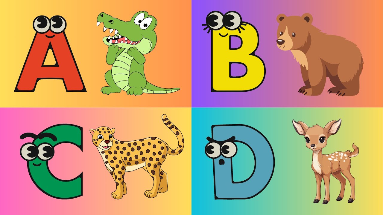 🎶 The Animal Alphabet Song 🦁 | Learn ABCs & Animal Names A to Z for ...