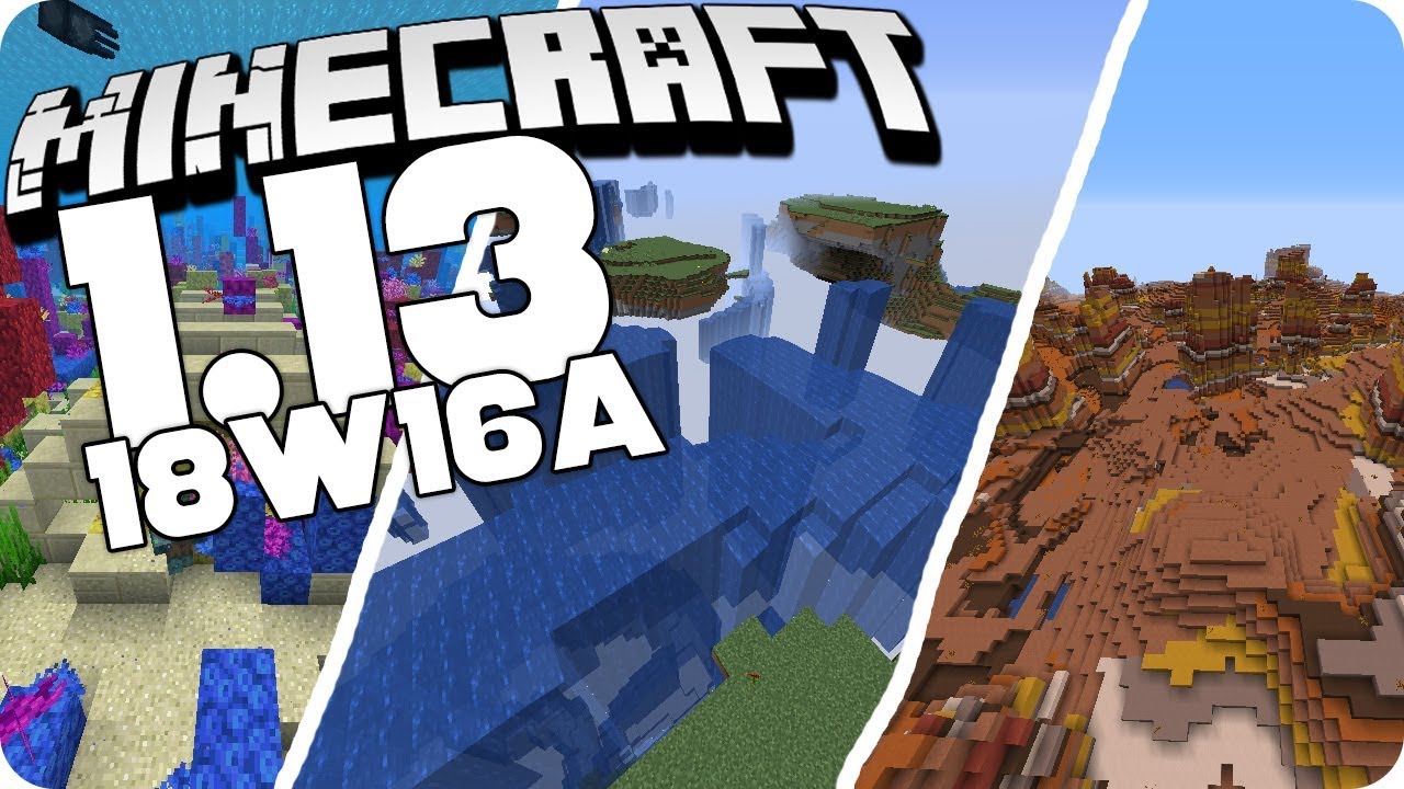 Neuer Weltgenerierungs-Typ (Buffet Welten) - Minecraft 18w16a Snapshot - YouTube