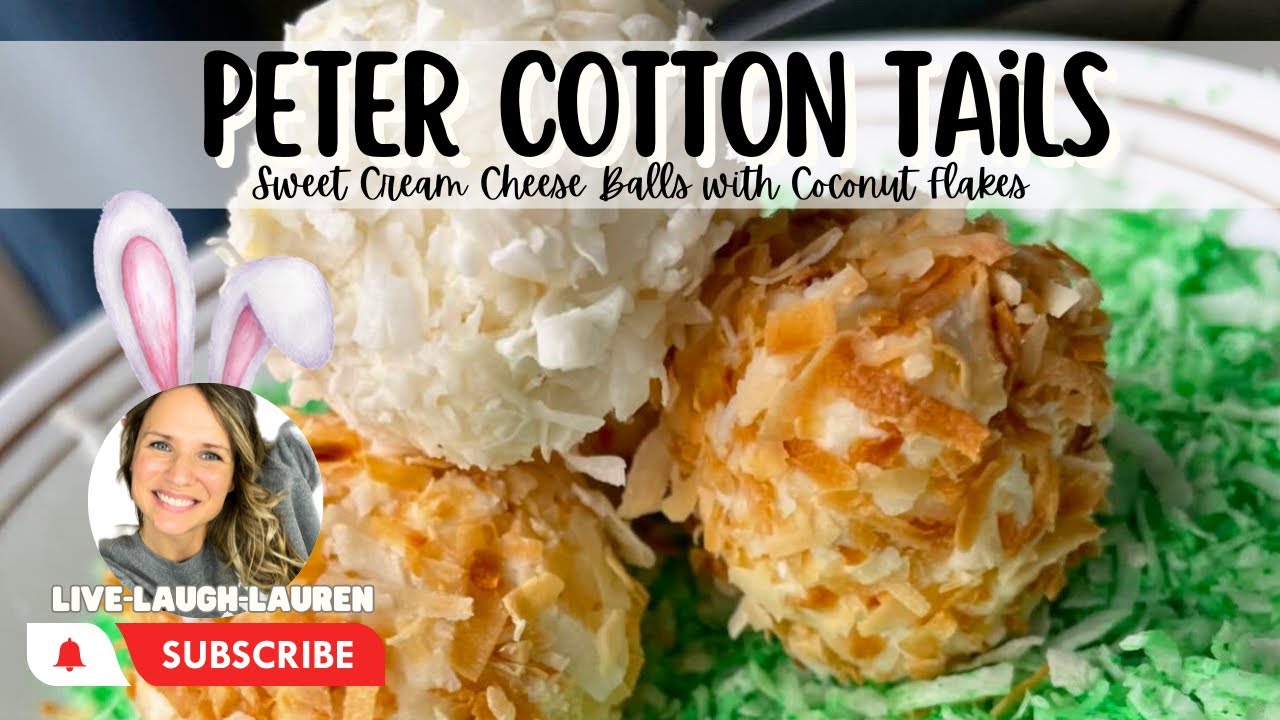 Peter Cotton Tails: Sweet Cream Cheese Balls with Coconut - YouTube