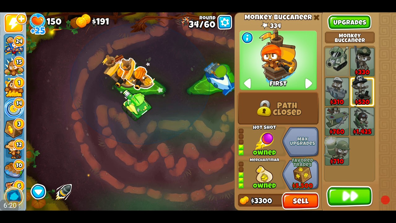 BLOONS TD 6 CARVED MAP ON MEDIUM MILITARY ONLY MODE - YouTube