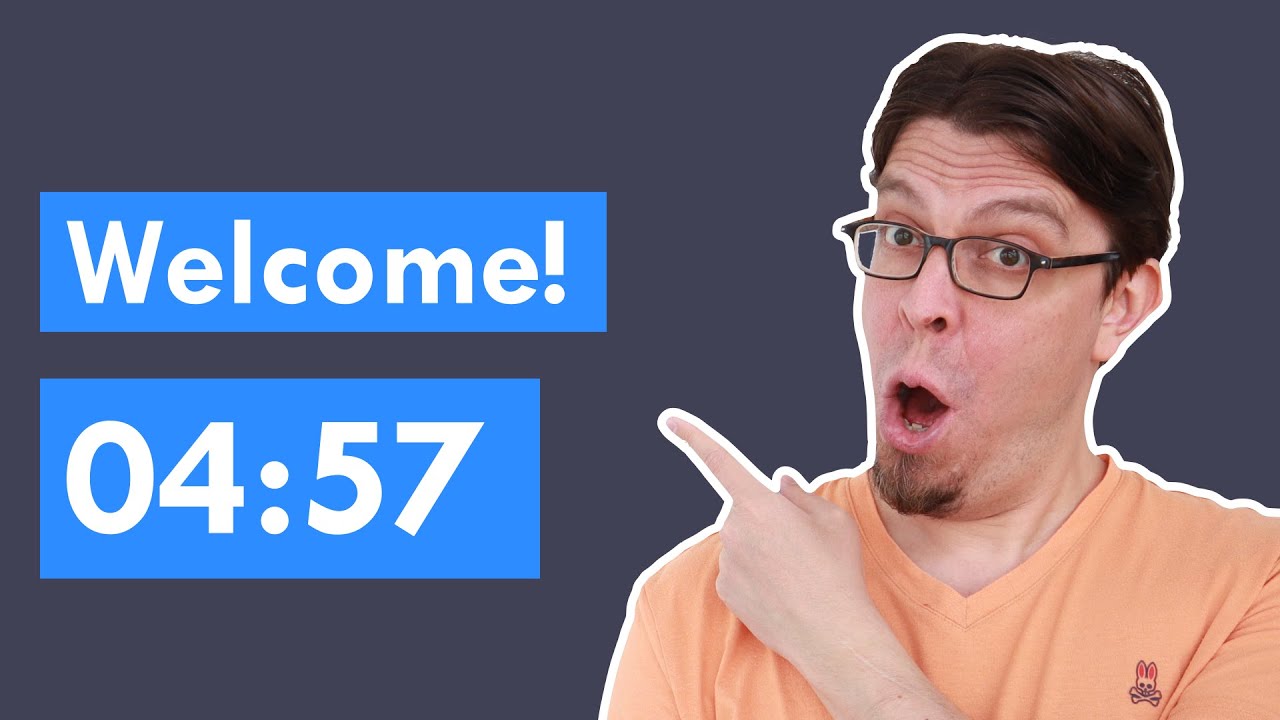 Show a welcome screen with timer on Zoom (for FREE with OBS) - YouTube