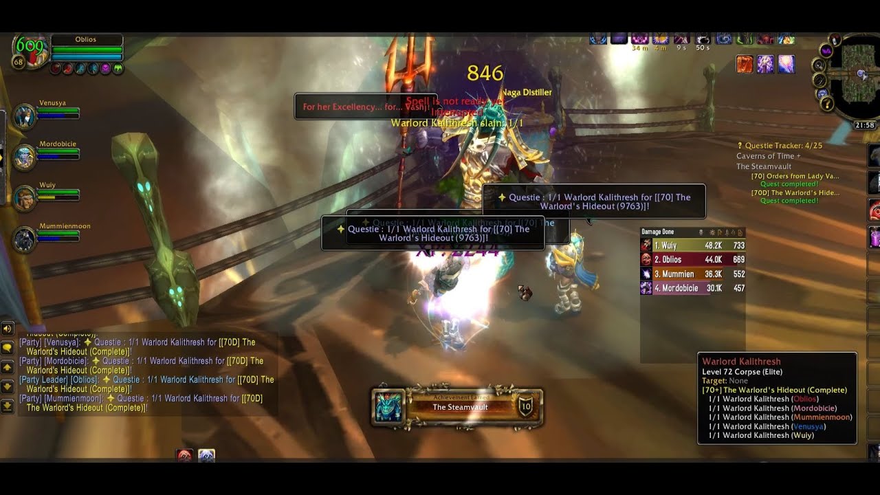 Wotlk classic - The Steamvault dungeon walktrough - YouTube