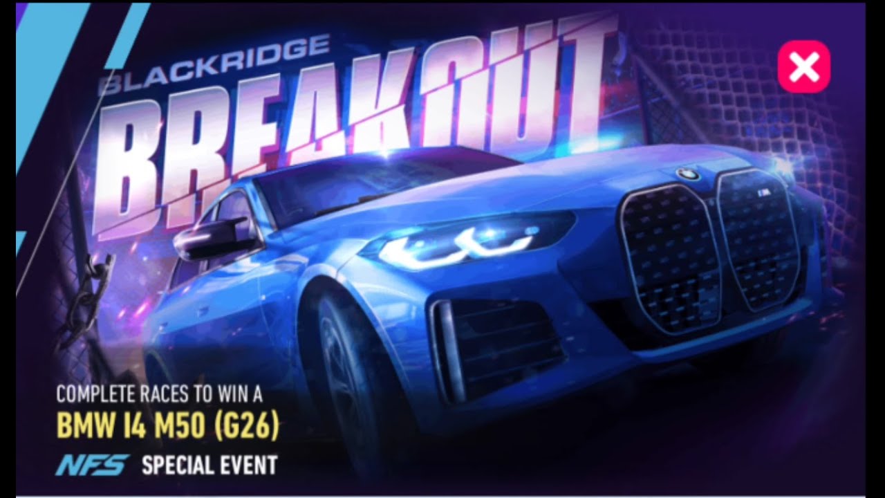 NFS No Limits | NFNL | Blackridge Breakout | BMW I4 M50 G26 | 325 gold ...