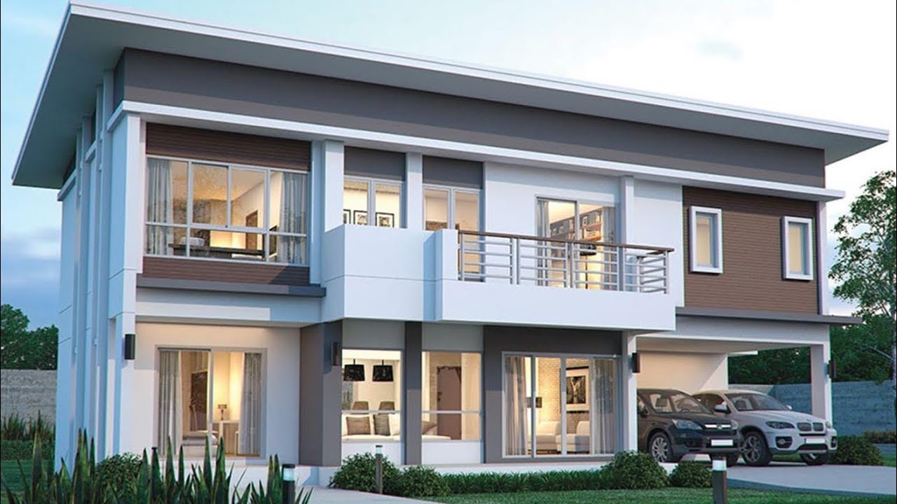 Beautiful 2 story house with floor plan and carport/ garage - YouTube