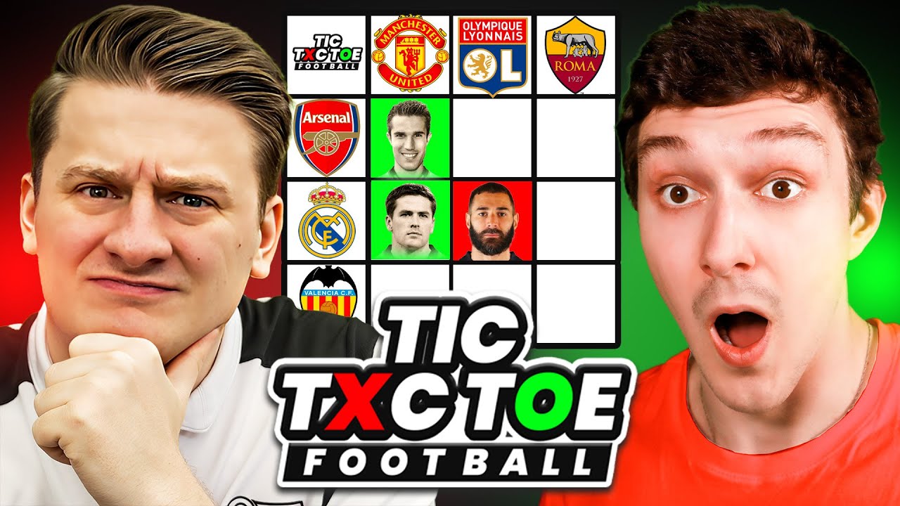 FOOTBALL TIC TAC TOE Vs @TomFM - YouTube