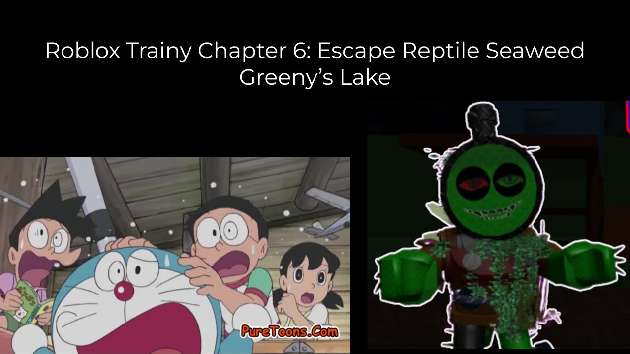 AAAAH!!! A LAKE MONSTER NAMED: GREENY! Roblox Trainy Chapter 6: Escape ...