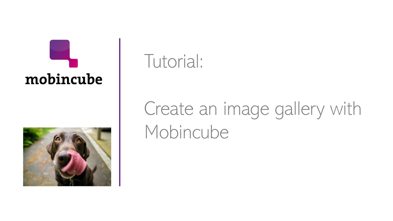Mobincube tutorial: how to create an image gallery with Mobincube - YouTube