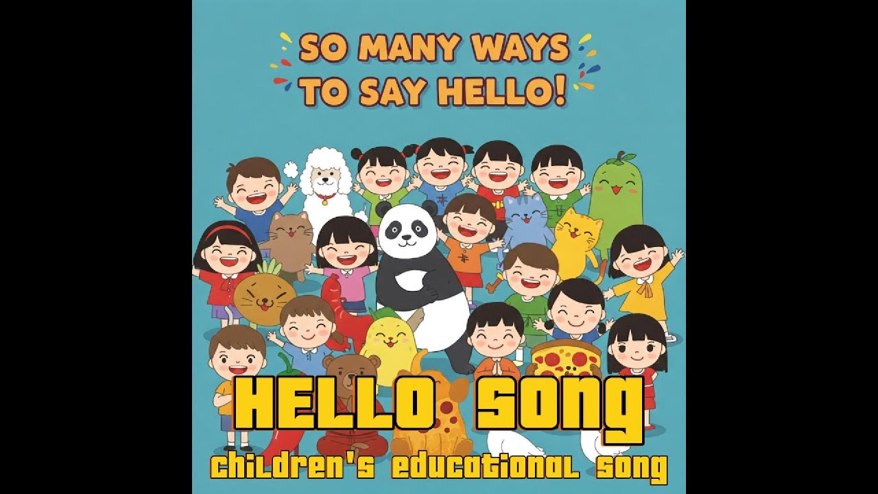 🌍 Say HELLO Around the World! Fun Kids Song in Many Languages ...