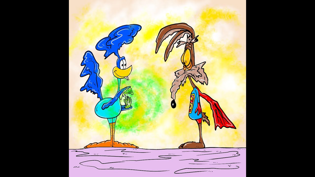 Wile E Coyote and the Road Runner * Kryptonite * Digital art ...