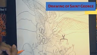 St Michael Pencil Drawing