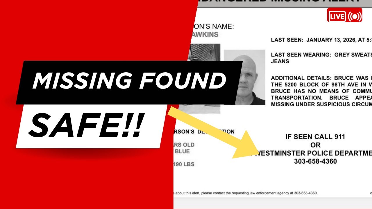 Bruce Hawkins Missing Case Update: Westminster Police Confirm He’s Safe ...