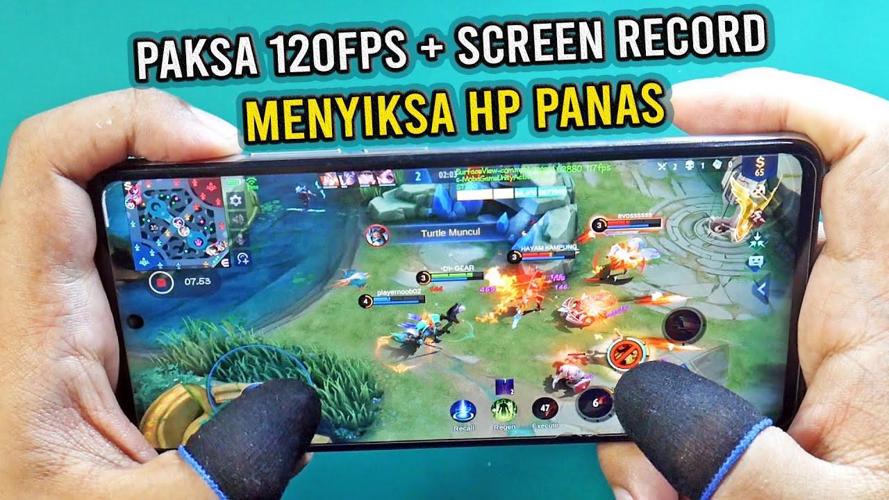 Test Mobile Legends on XIaomi 11T MIUI 13.0.1.0 Setting 120FPS + Screen ...