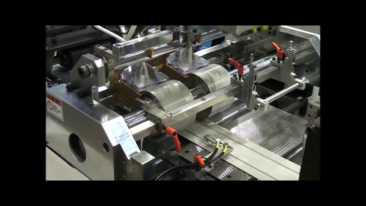 Rigid Box Creasing Machine - YouTube