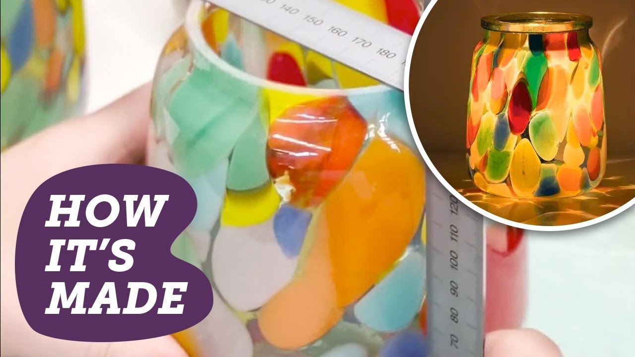 Broken glass becomes the colorful Verve Scentsy Warmer - Each warmer is ...