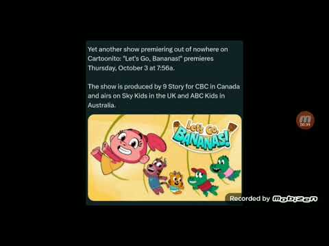 Cartoonito to air Let's Go Bananas. - YouTube