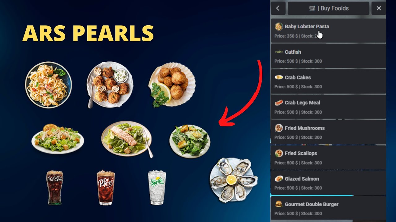 FiveM ESX ARS Pearls Job Script with 28 Items and Customizable Shop ...