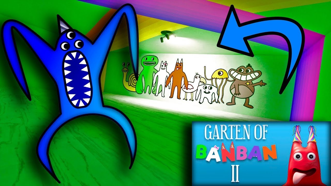 Garten of Banban 2: Escape From The Blue Monster Spider! #2 - YouTube