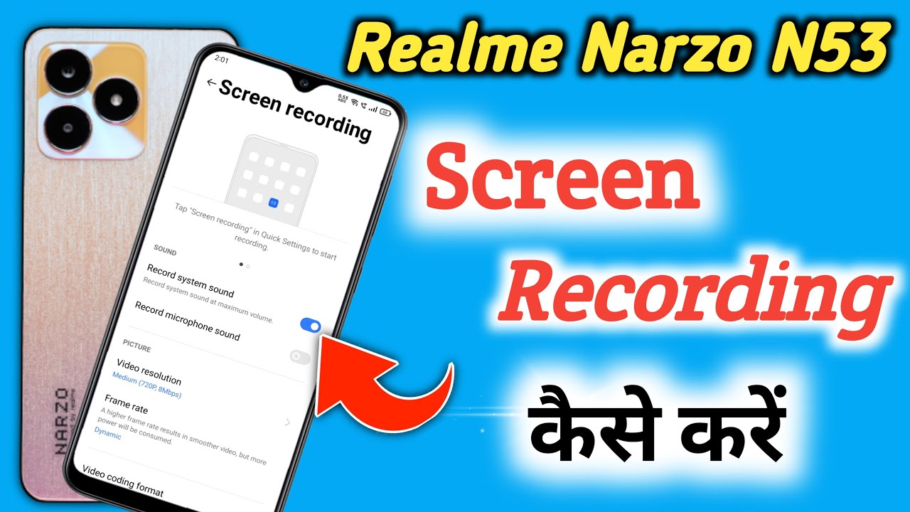 How to screen recording in Realme narzo n53 | Realme narzo n53 Screen ...