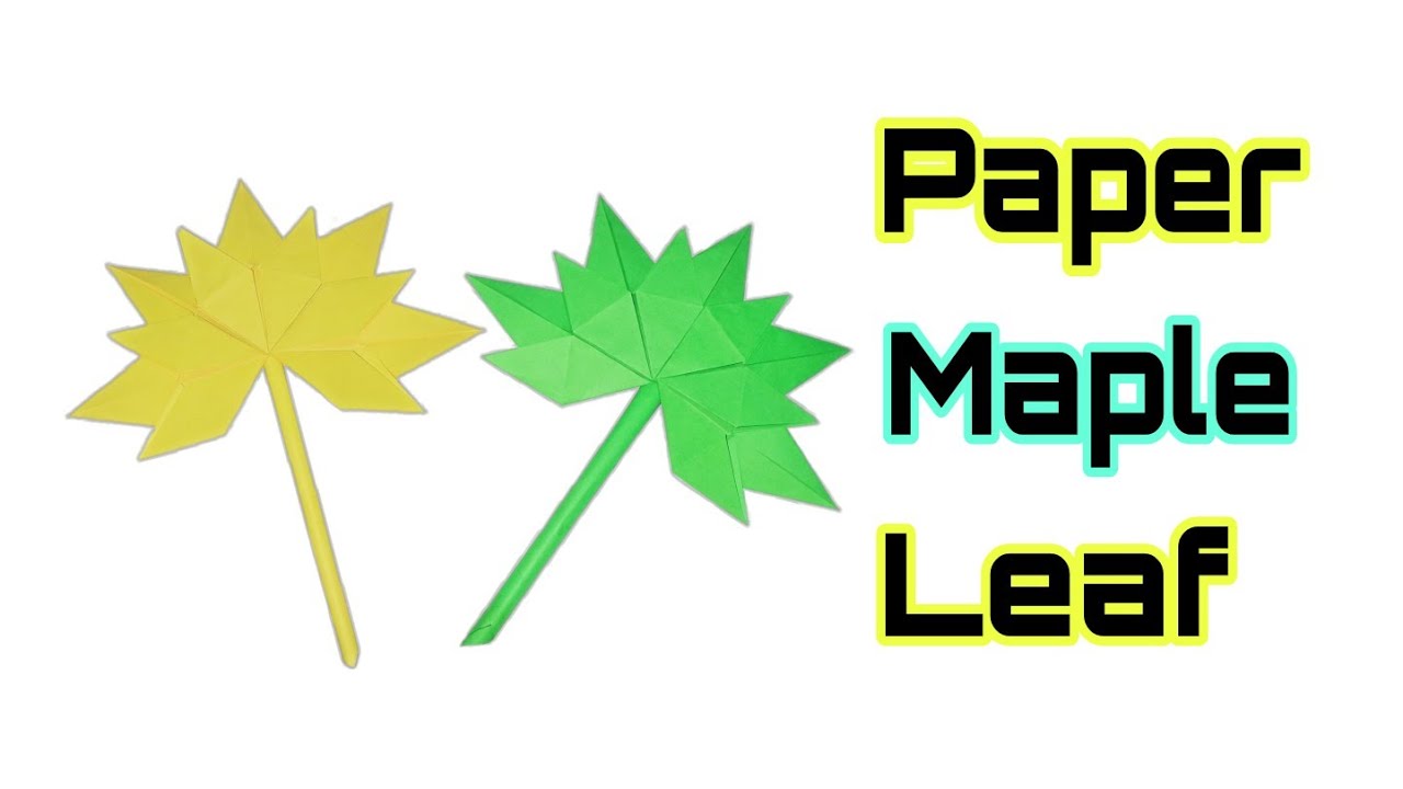 Origami Daun Maple Mudah Dan Rapi - YouTube